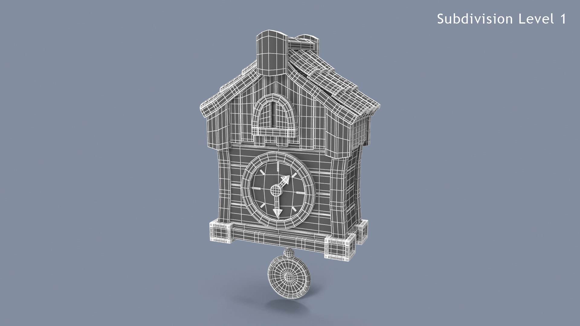 3D Cartoon Clock Red Cartoon Style - TurboSquid 2089177