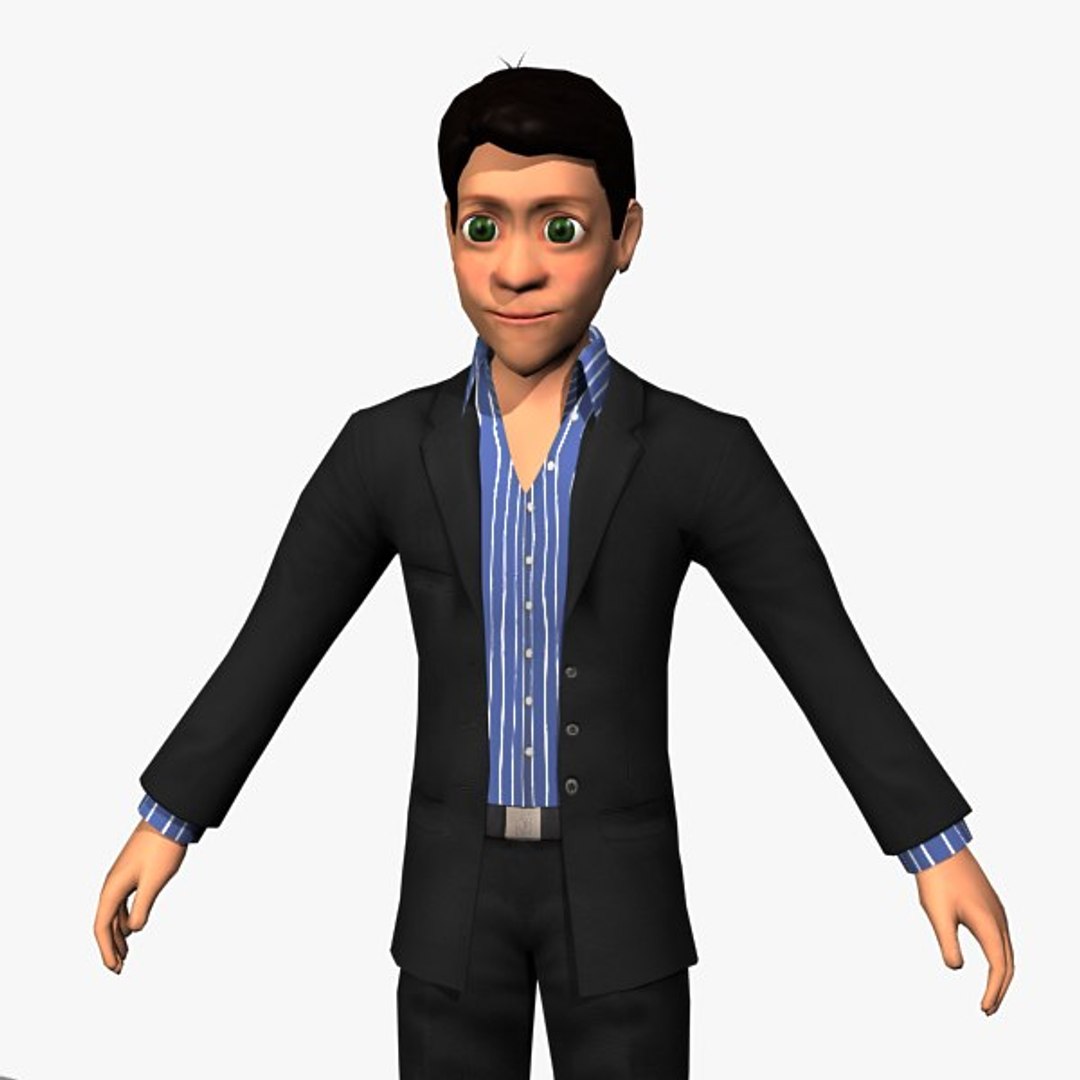 cartoon man character max