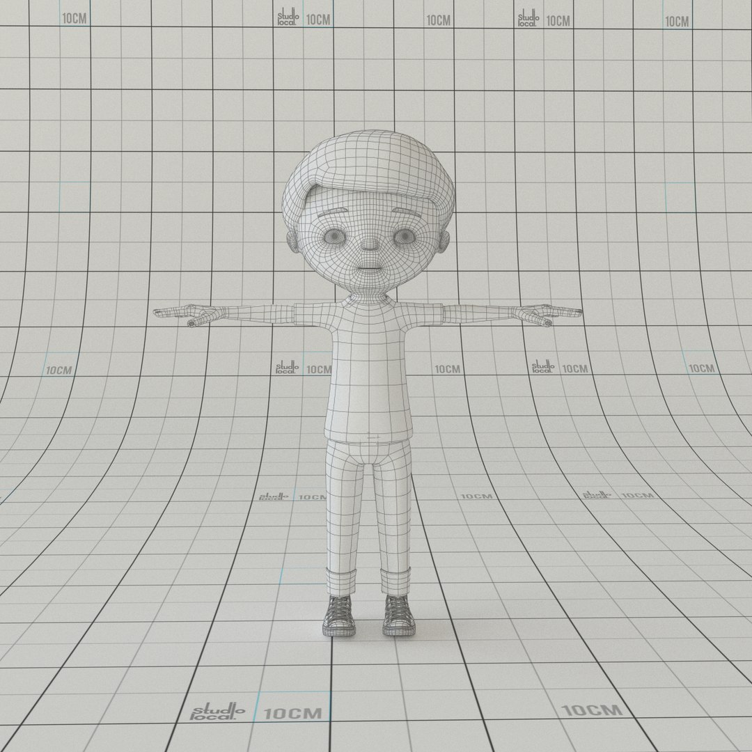 Cartoon Boy Rig 3D Model - TurboSquid 1211616