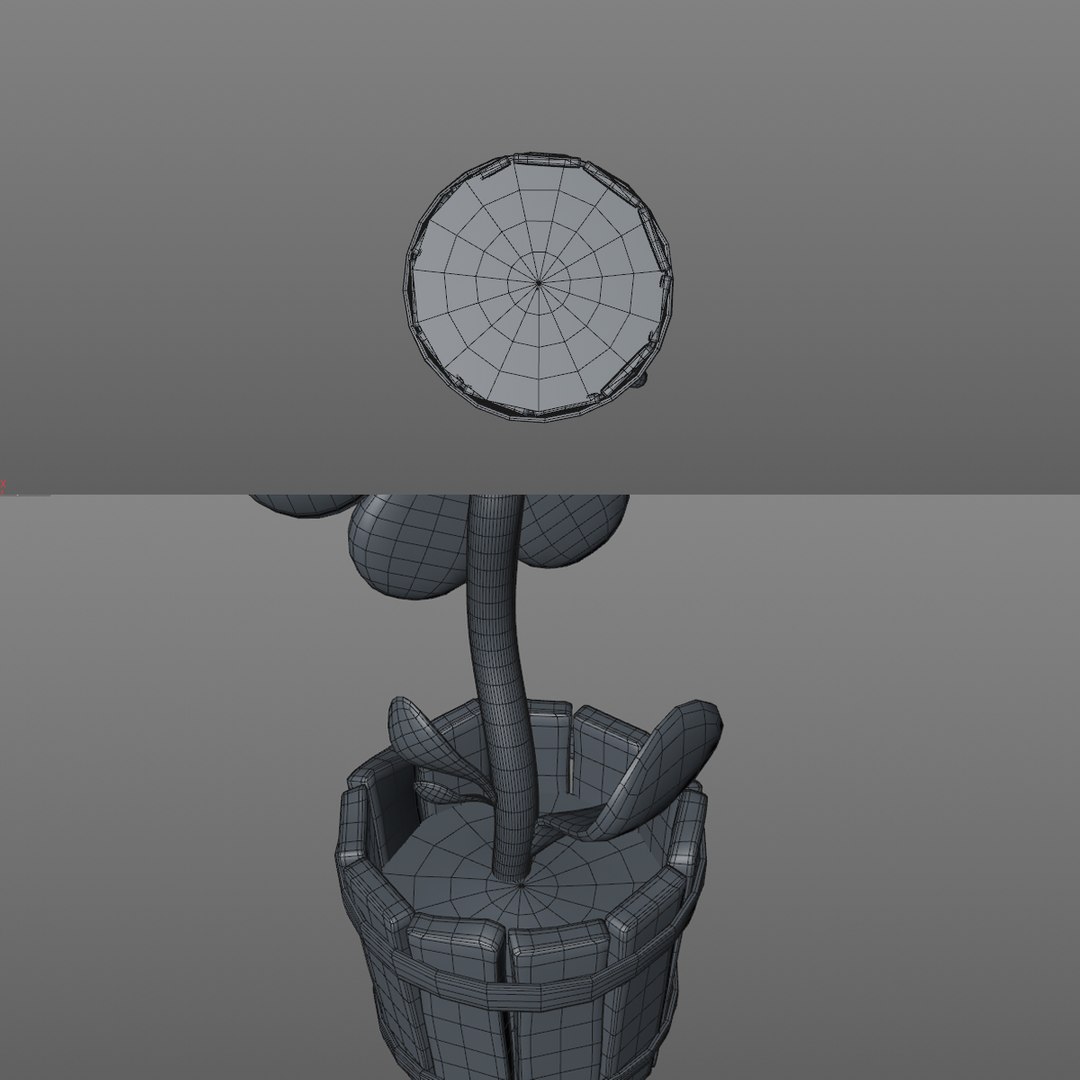 3D Cartoon Flower Model - TurboSquid 1325619