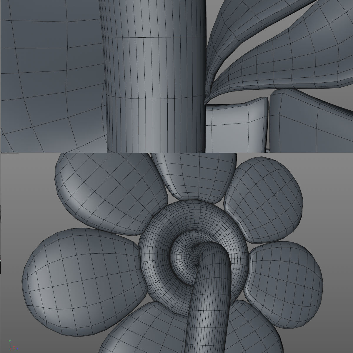 3D cartoon flower model - TurboSquid 1325619