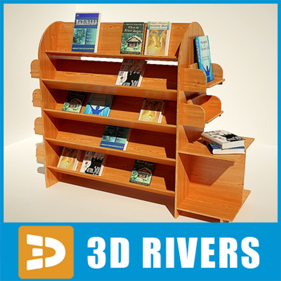 3d book shelf bookshelf