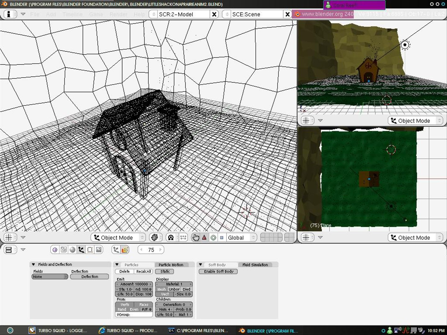 Blender Shack Scene Beginners