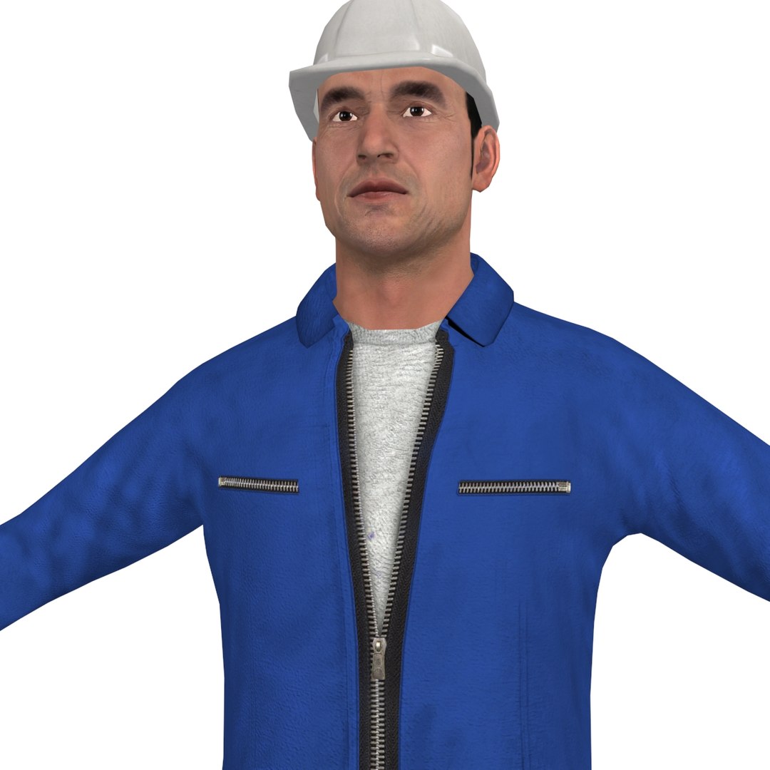 worker man 3d model