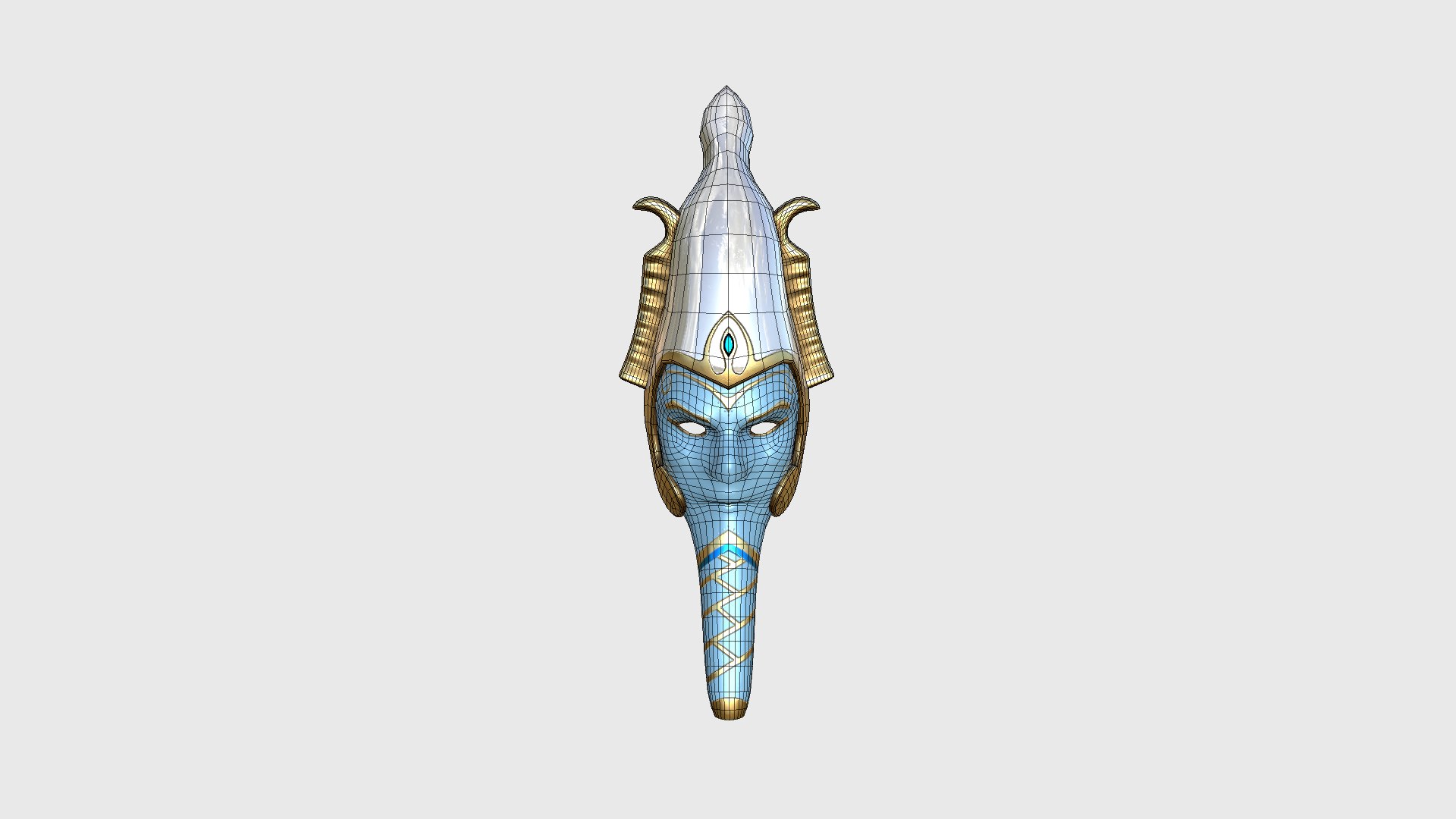 3D Osiris Mask A04 - Egyptian Gods Character Clothing Model ...