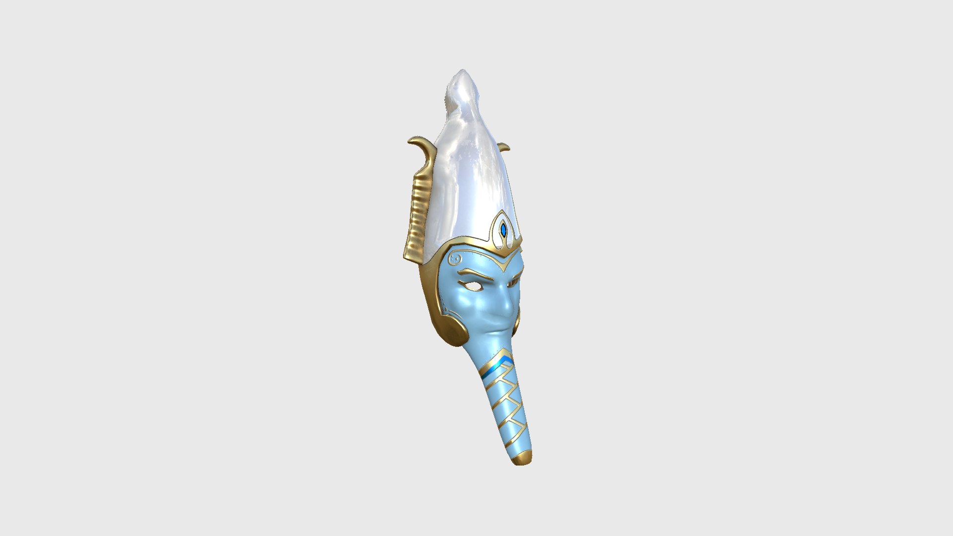 3D Osiris Mask A04 - Egyptian Gods Character Clothing Model ...