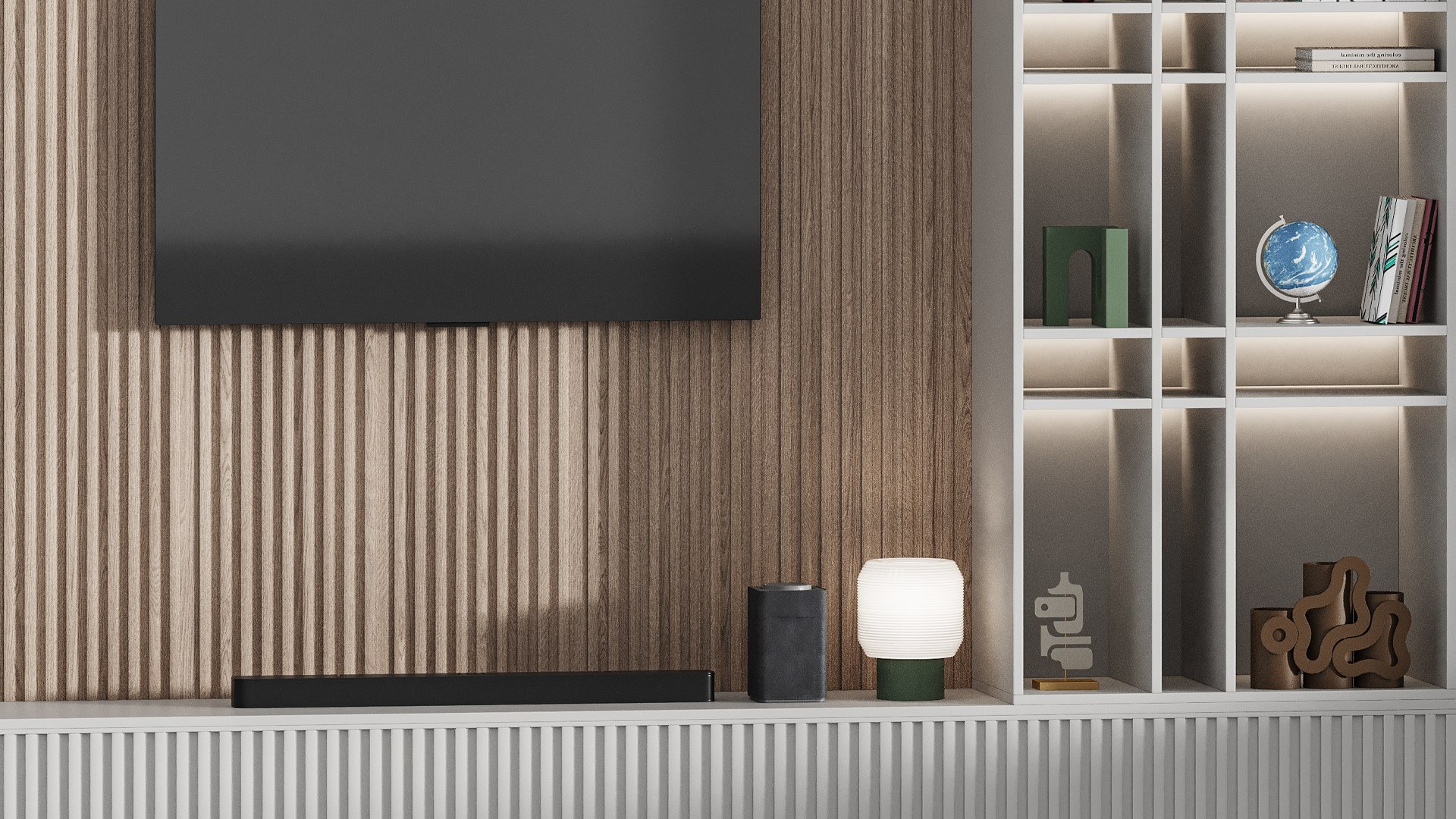 Modern TV Wall 028 3D - TurboSquid 2379203