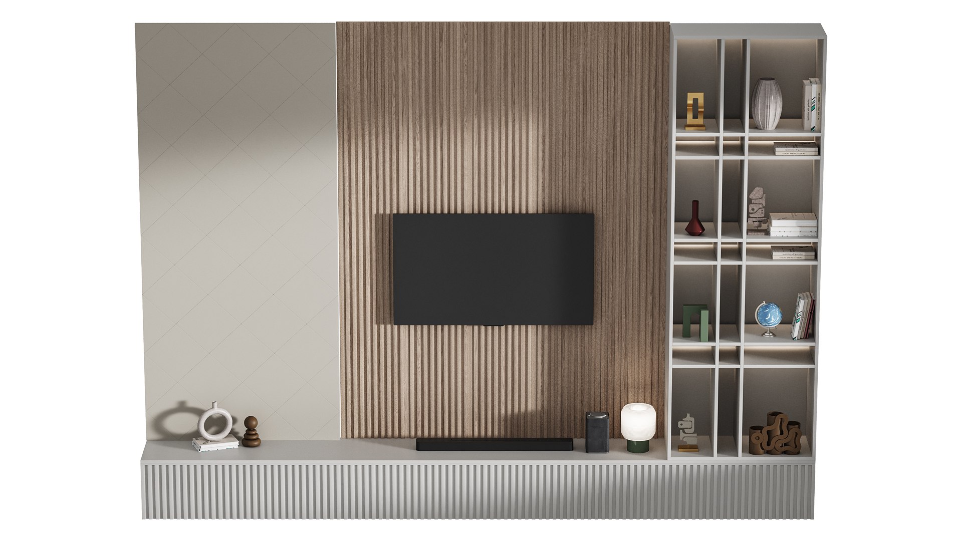 Modern TV Wall 028 3D - TurboSquid 2379203