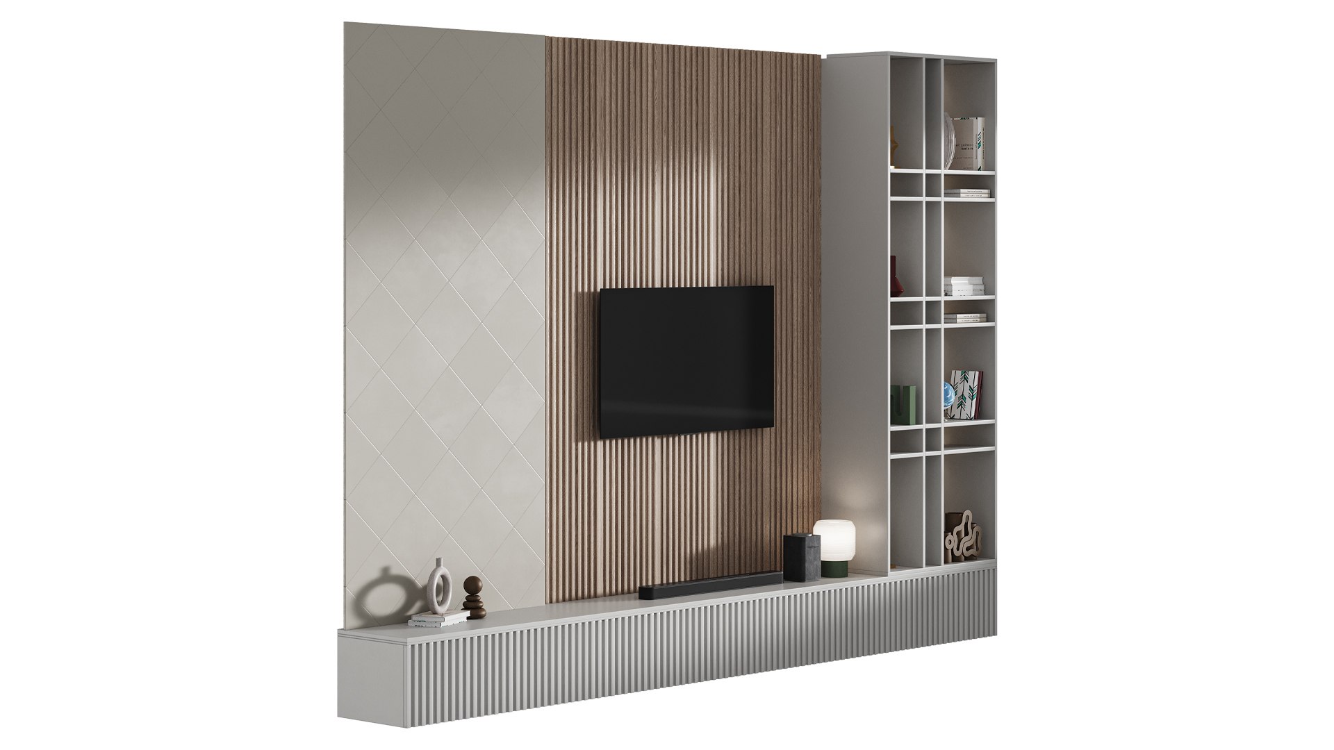 Modern TV Wall 028 3D - TurboSquid 2379203