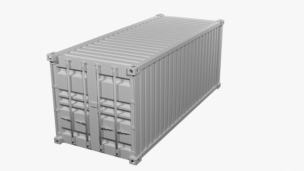 Railway shipping container 20ft 3D model - TurboSquid 2008113