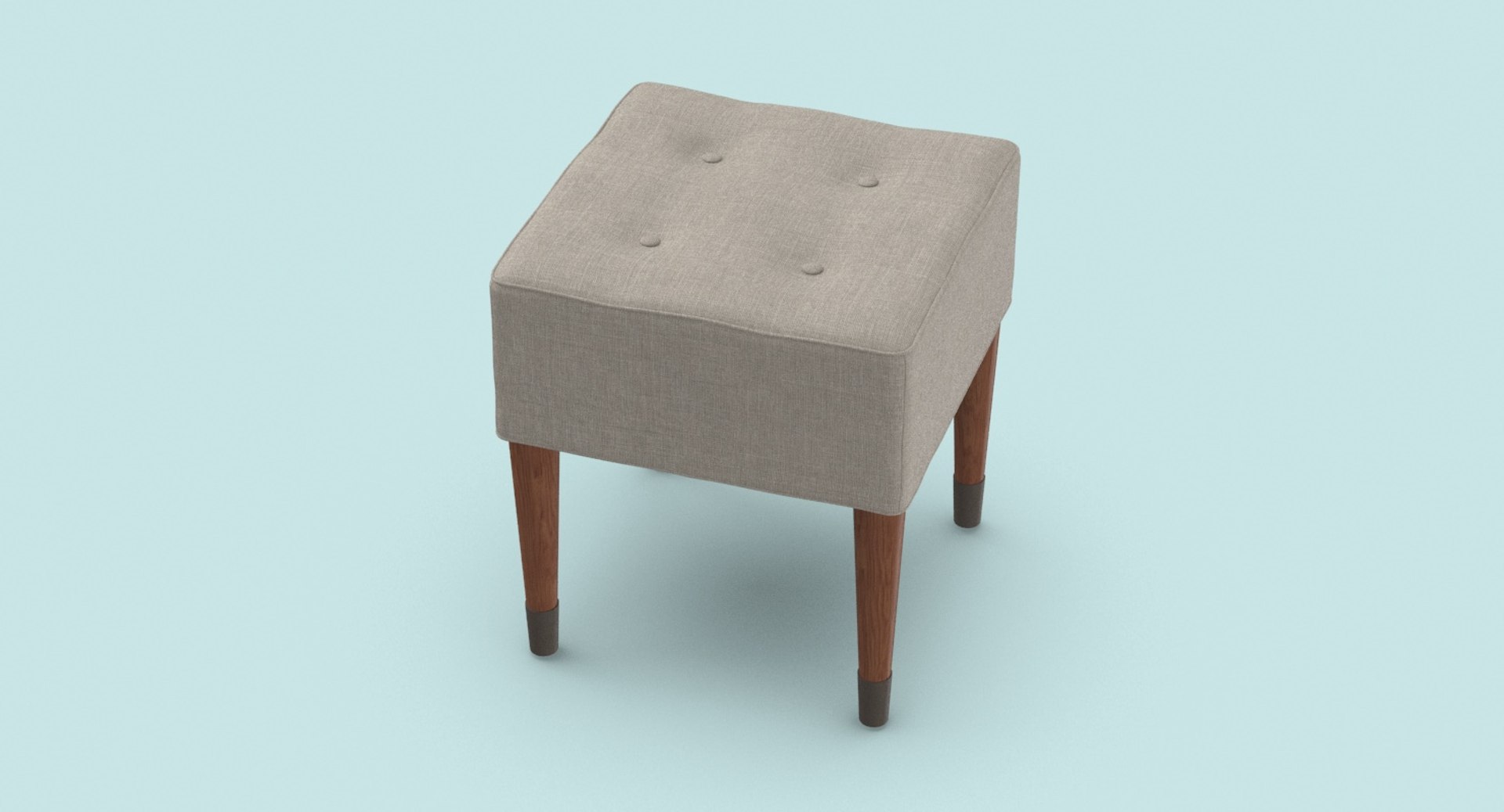 3D Mid-century-modern-stool - TurboSquid 1251989