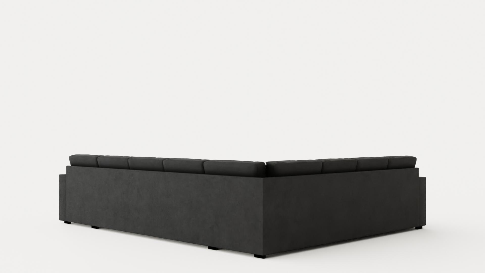 3D Crazy Corner Sofa Xxl With Divan Right Dark Gray Model - TurboSquid 2232209