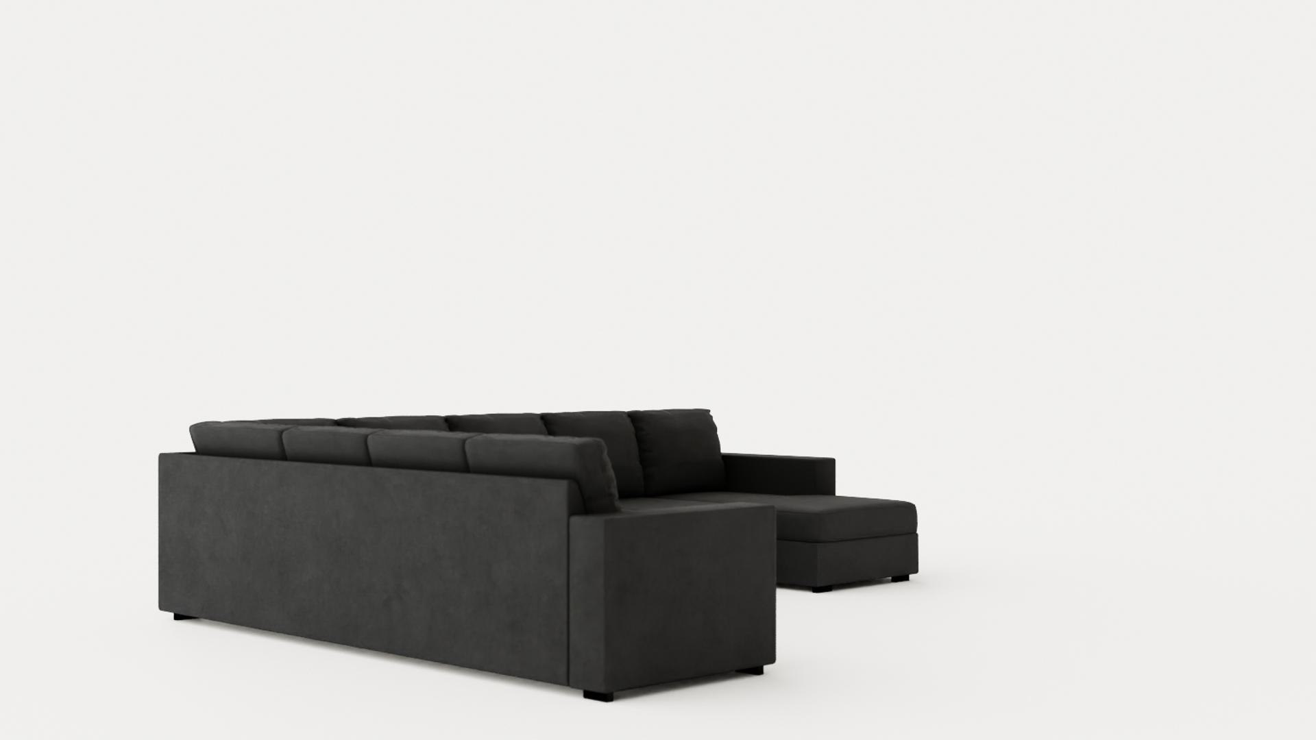 3D Crazy Corner Sofa Xxl With Divan Right Dark Gray Model - TurboSquid 2232209