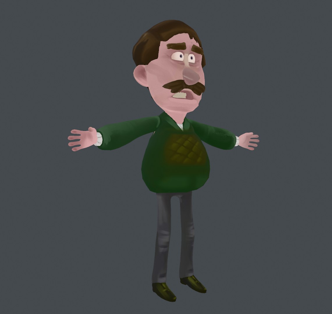 3D Man Flat Model - TurboSquid 1662690