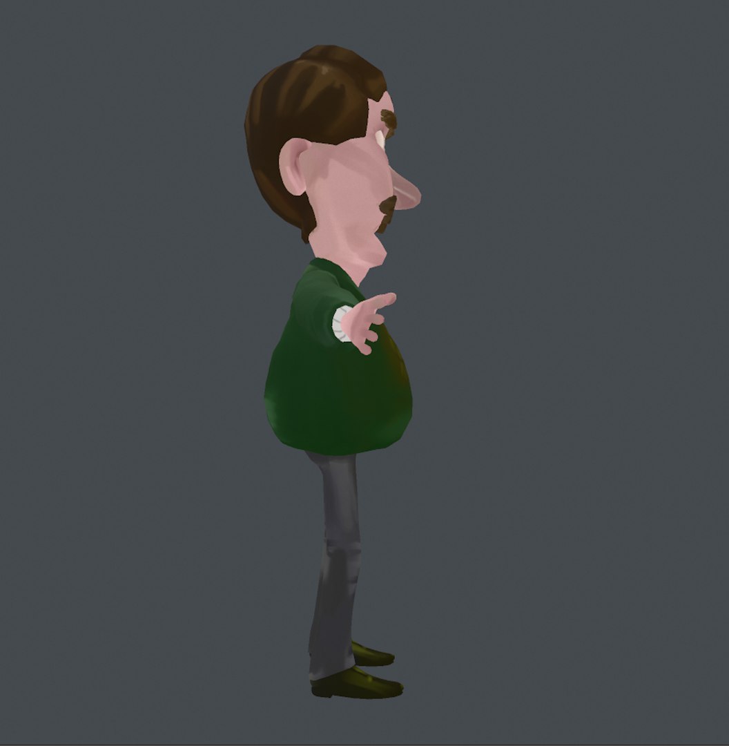 3D Man Flat Model - TurboSquid 1662690