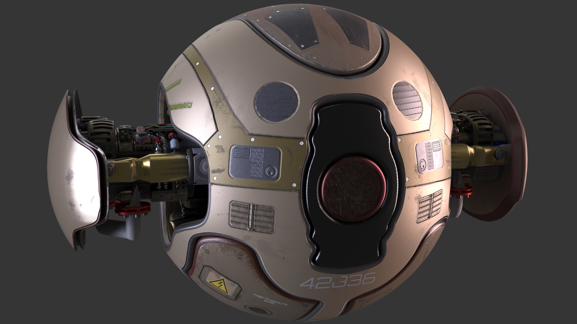 Sphere Drone 3D Model - TurboSquid 1955276