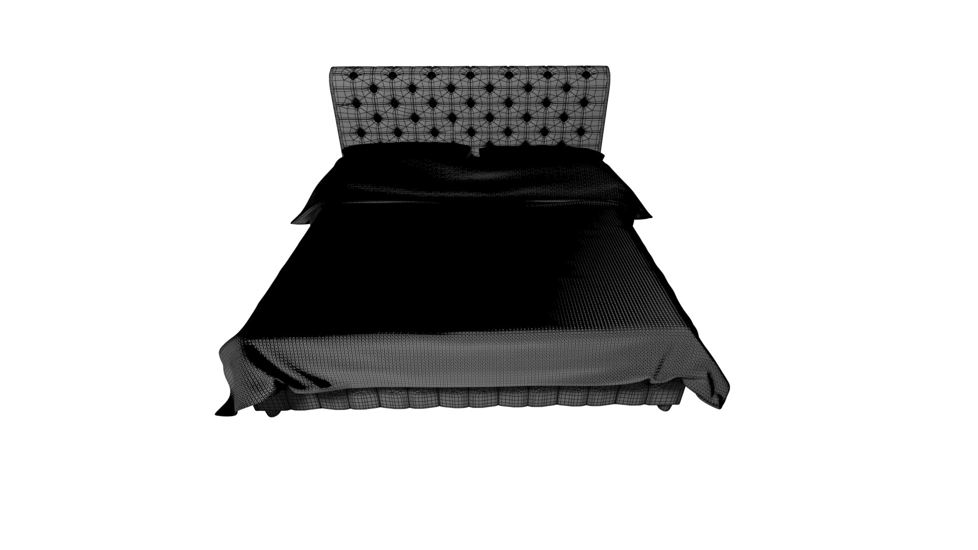 Chester BED Whit Sheets 180x200 3D Model - TurboSquid 2021842