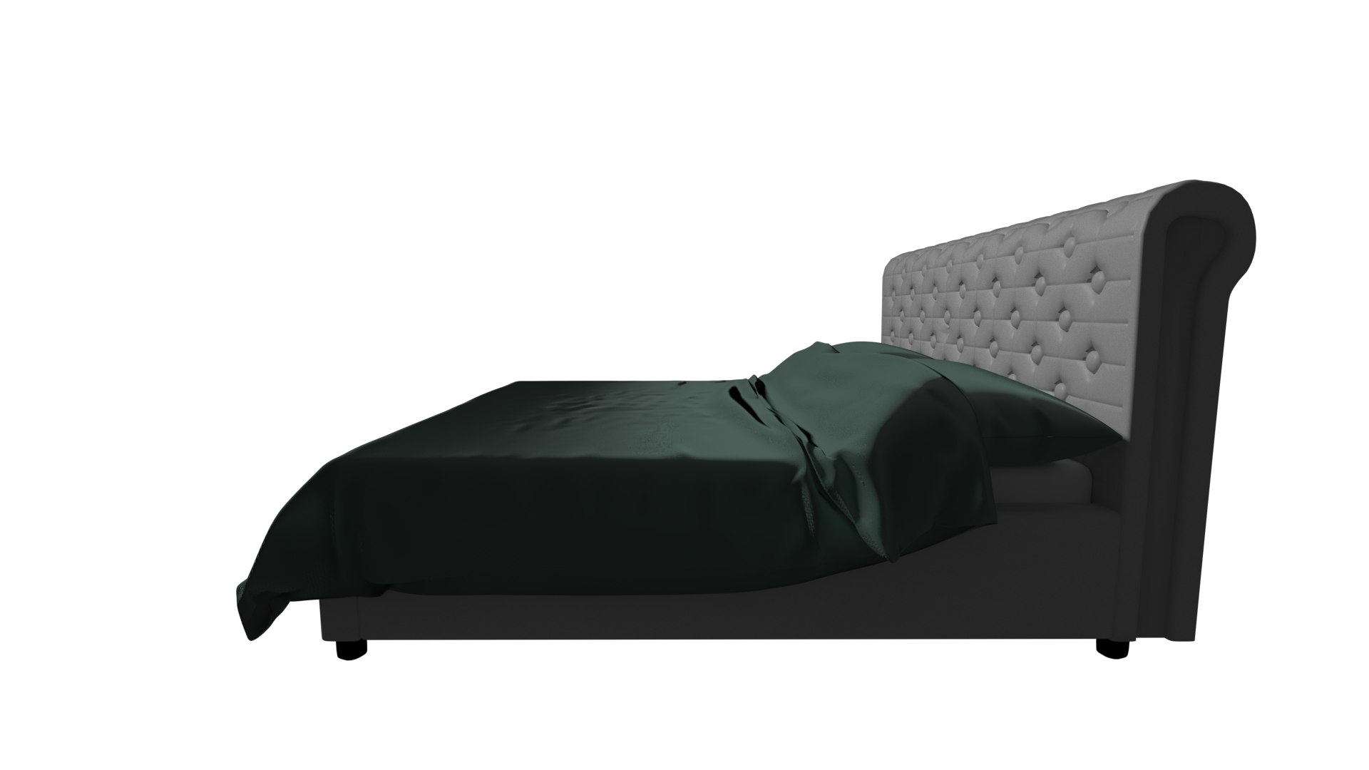 Chester BED Whit Sheets 180x200 3D Model - TurboSquid 2021842