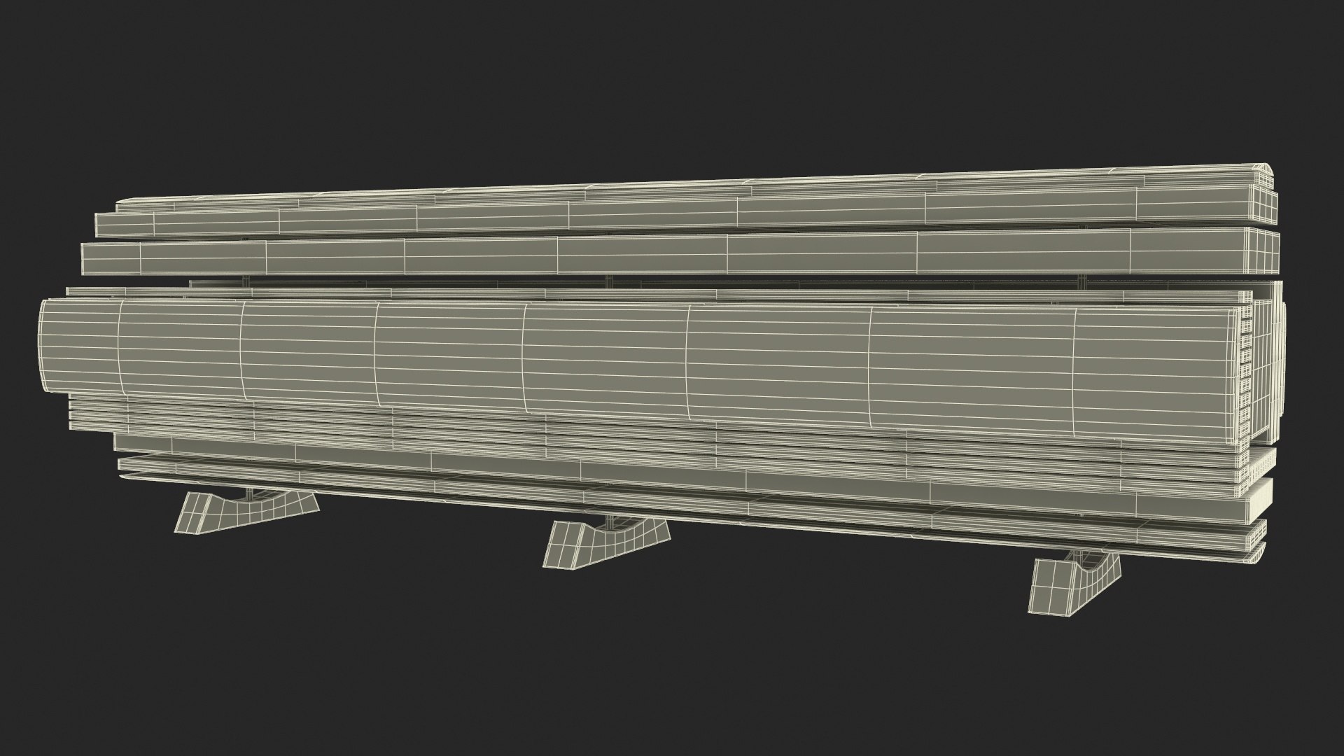 3D Cross And Longitudinal Section Of Wood - TurboSquid 2271665
