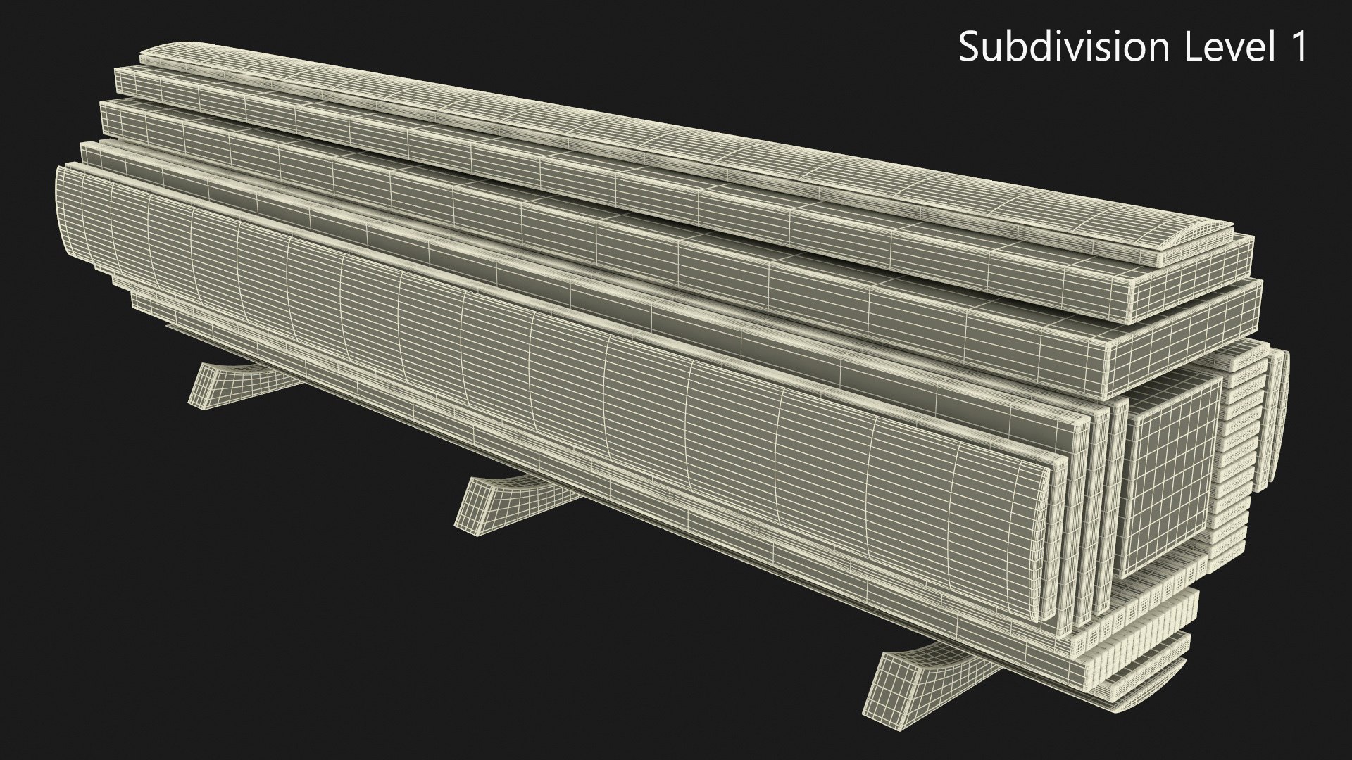 3D Cross And Longitudinal Section Of Wood - TurboSquid 2271665
