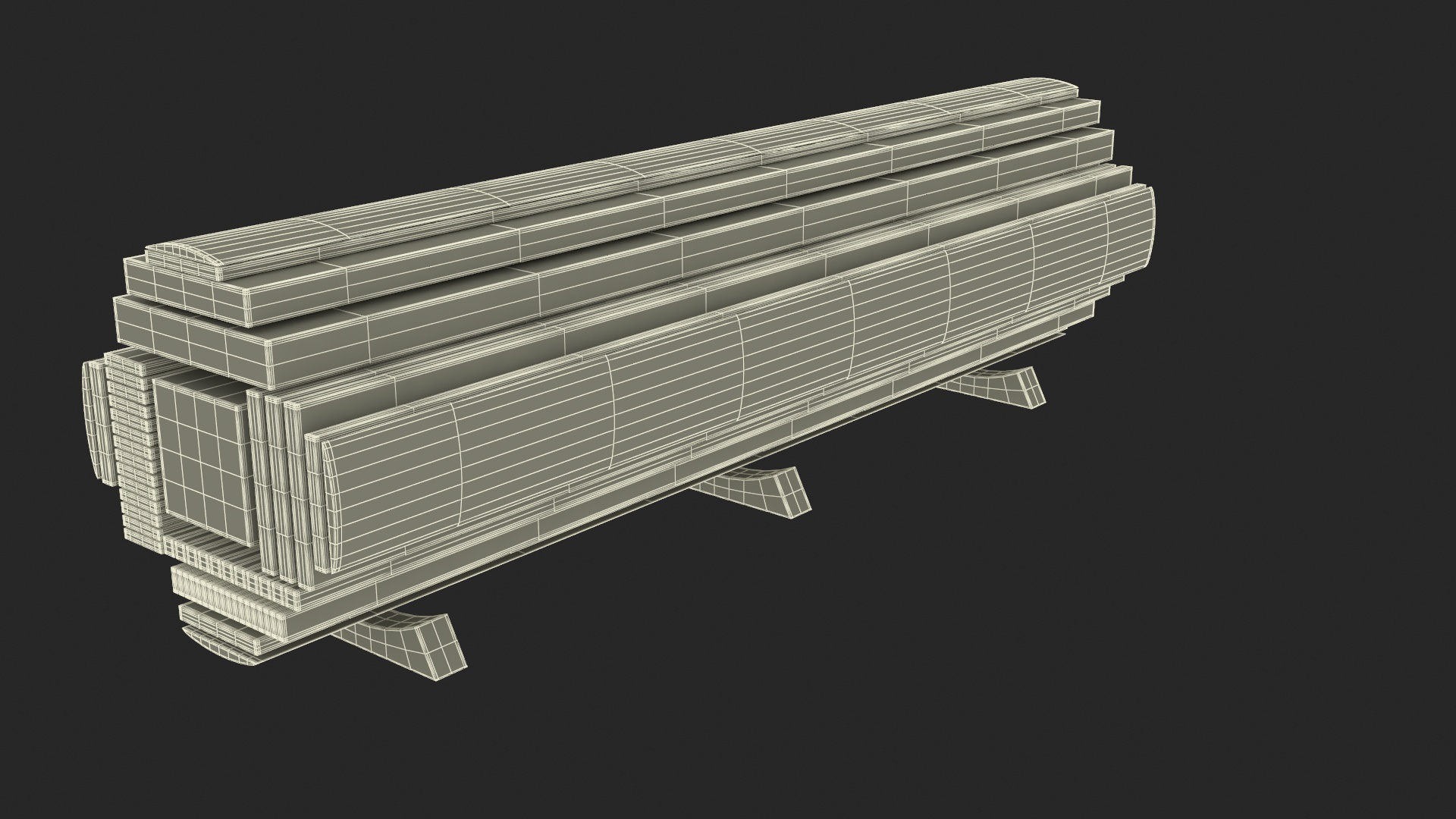 3D Cross And Longitudinal Section Of Wood - TurboSquid 2271665
