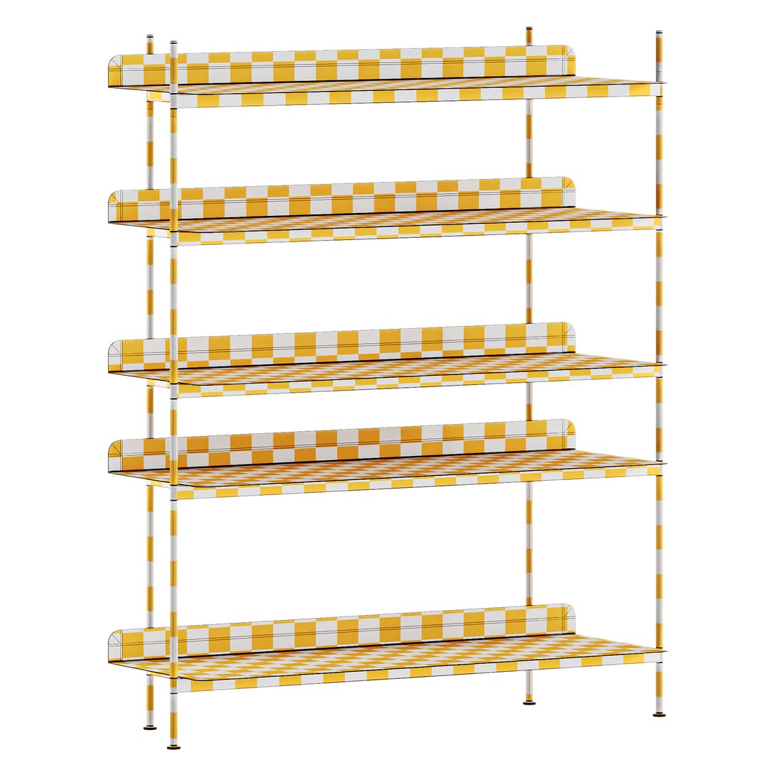 3D Model Muuto Compile Shelving System Configurations 3 - TurboSquid ...