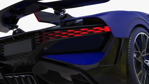 modelo 3d Superdeportivo Coupé Azul - TurboSquid 2289424