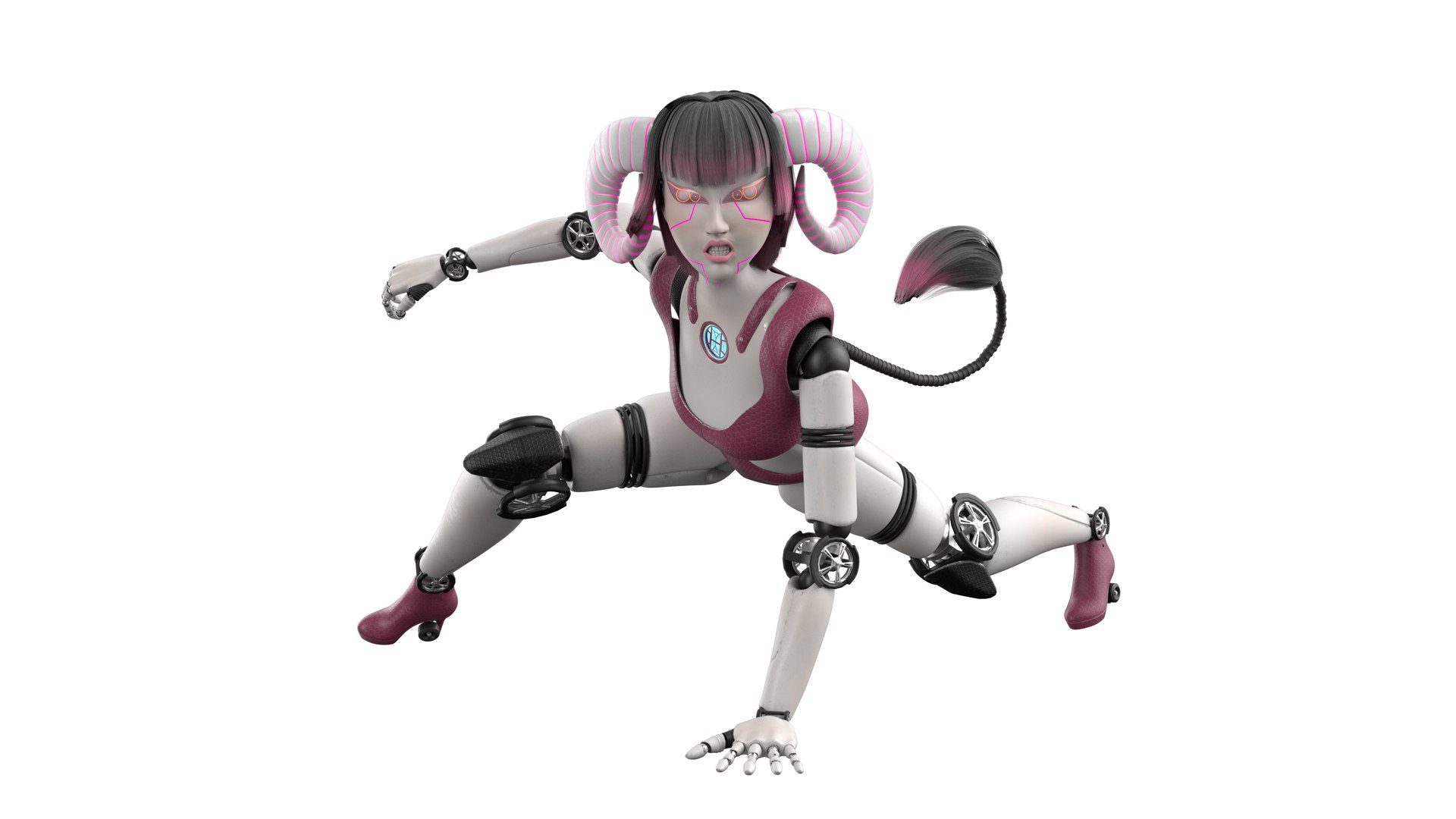 Robotic Character Hellen-Humanoid BLENDER RIGGED 3D Model - TurboSquid ...