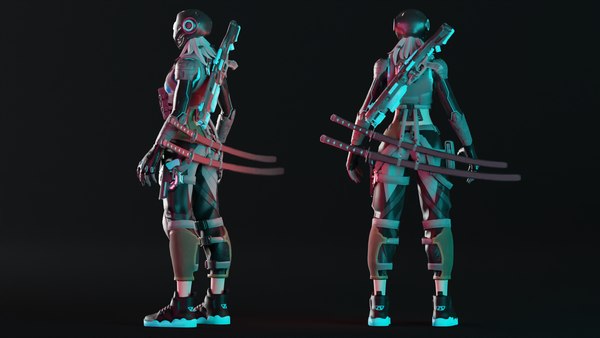 modelo 3d Robot Cyberpunk Zoi - TurboSquid 1785759