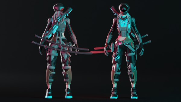 modelo 3d Robot Cyberpunk Zoi - TurboSquid 1785759