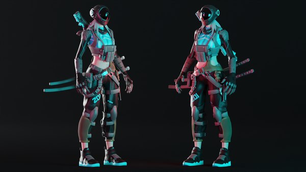 modelo 3d Robot Cyberpunk Zoi - TurboSquid 1785759