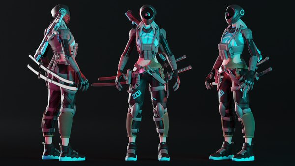 modelo 3d Robot Cyberpunk Zoi - TurboSquid 1785759
