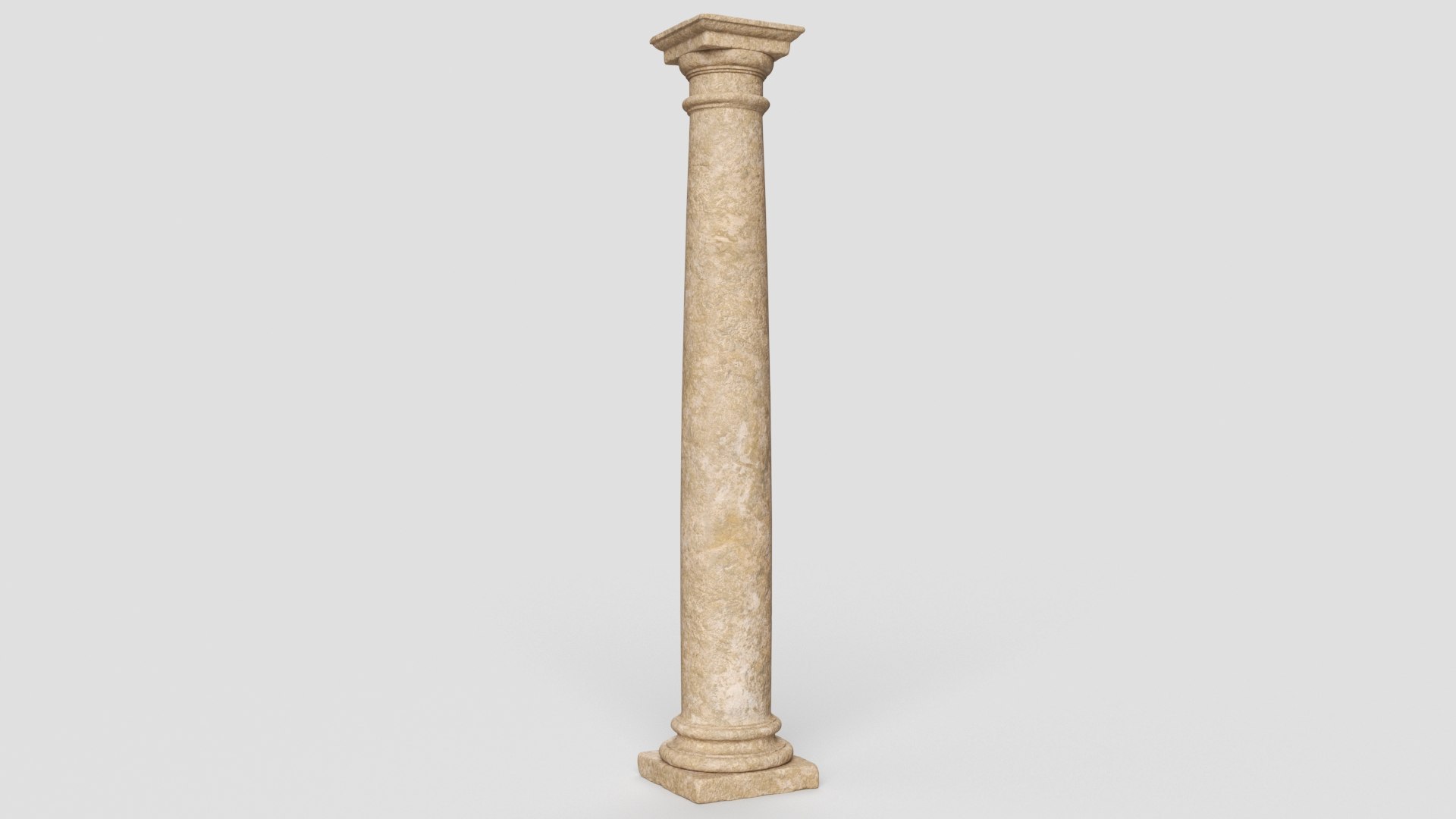 3D Eroded Stone Tuscan Column model - TurboSquid 1917152
