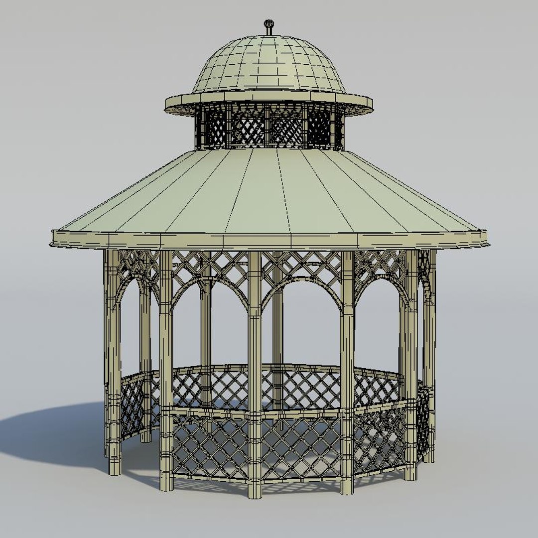 3d Model Garden Pavilion