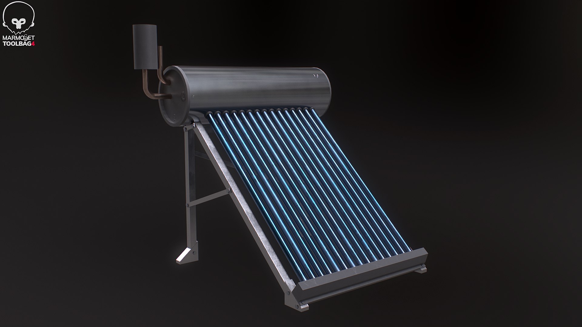 3D Model Solar Water Heating Panel - TurboSquid 2091200