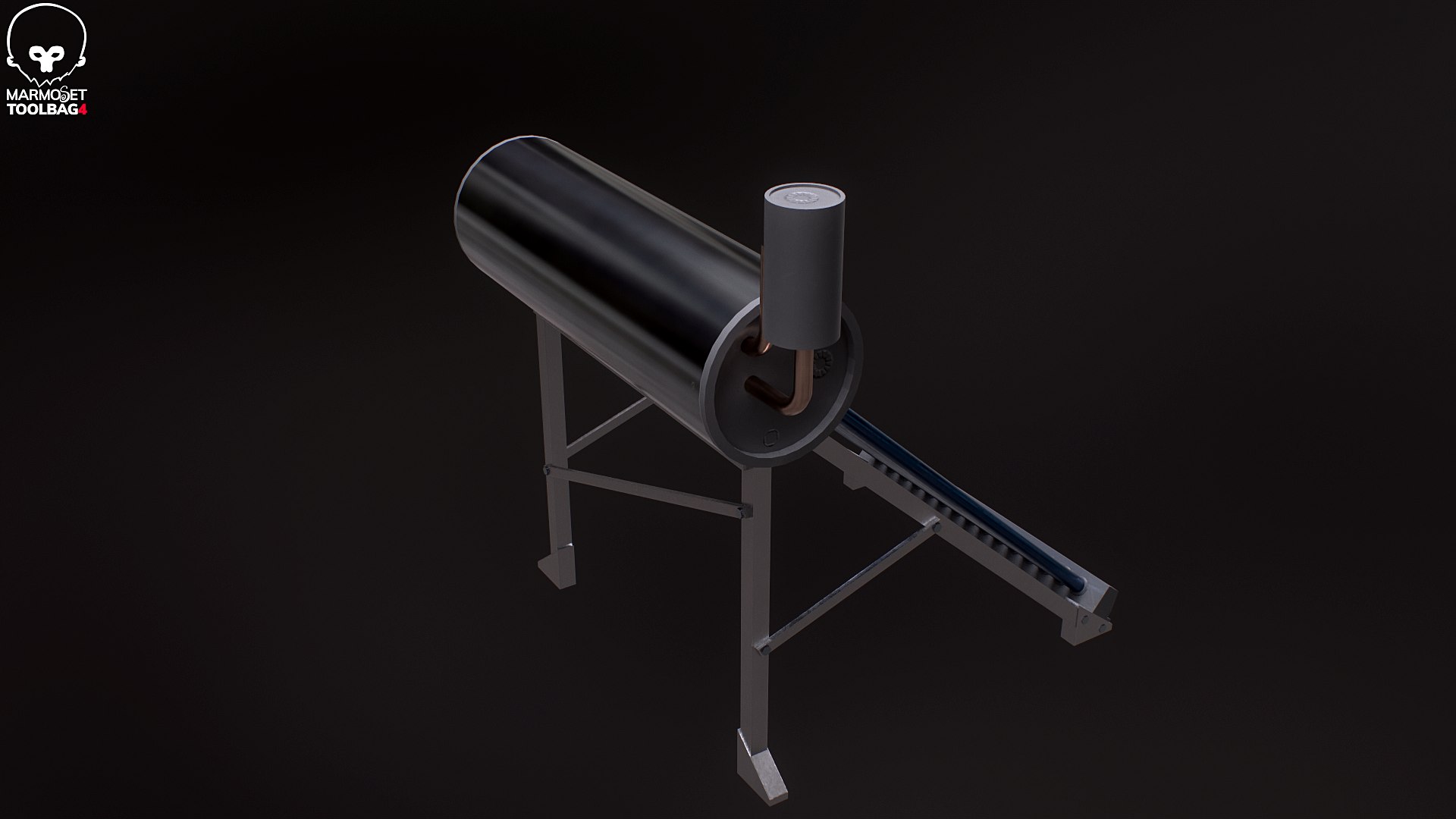 3D Model Solar Water Heating Panel - TurboSquid 2091200