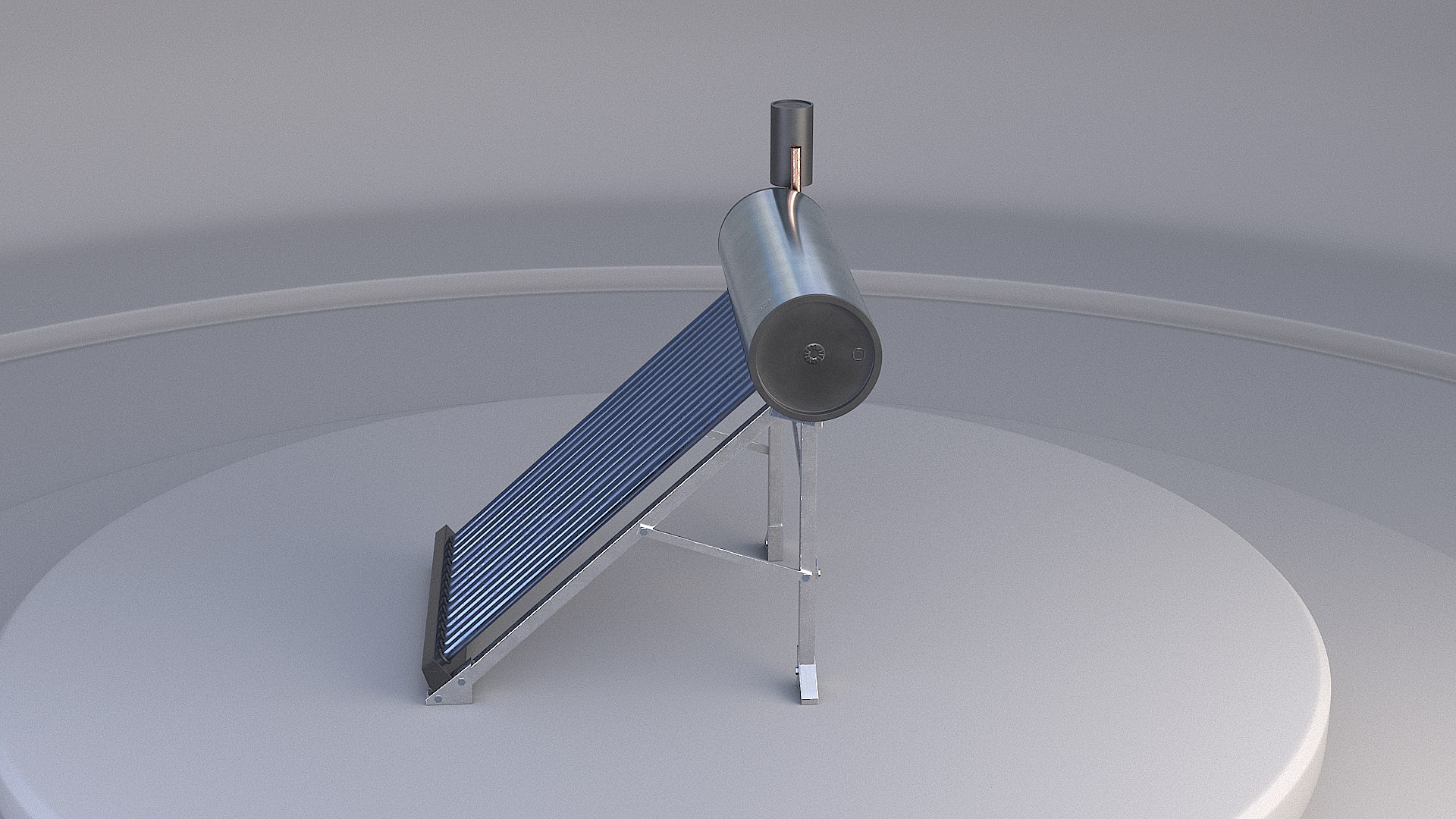 3D Model Solar Water Heating Panel - TurboSquid 2091200