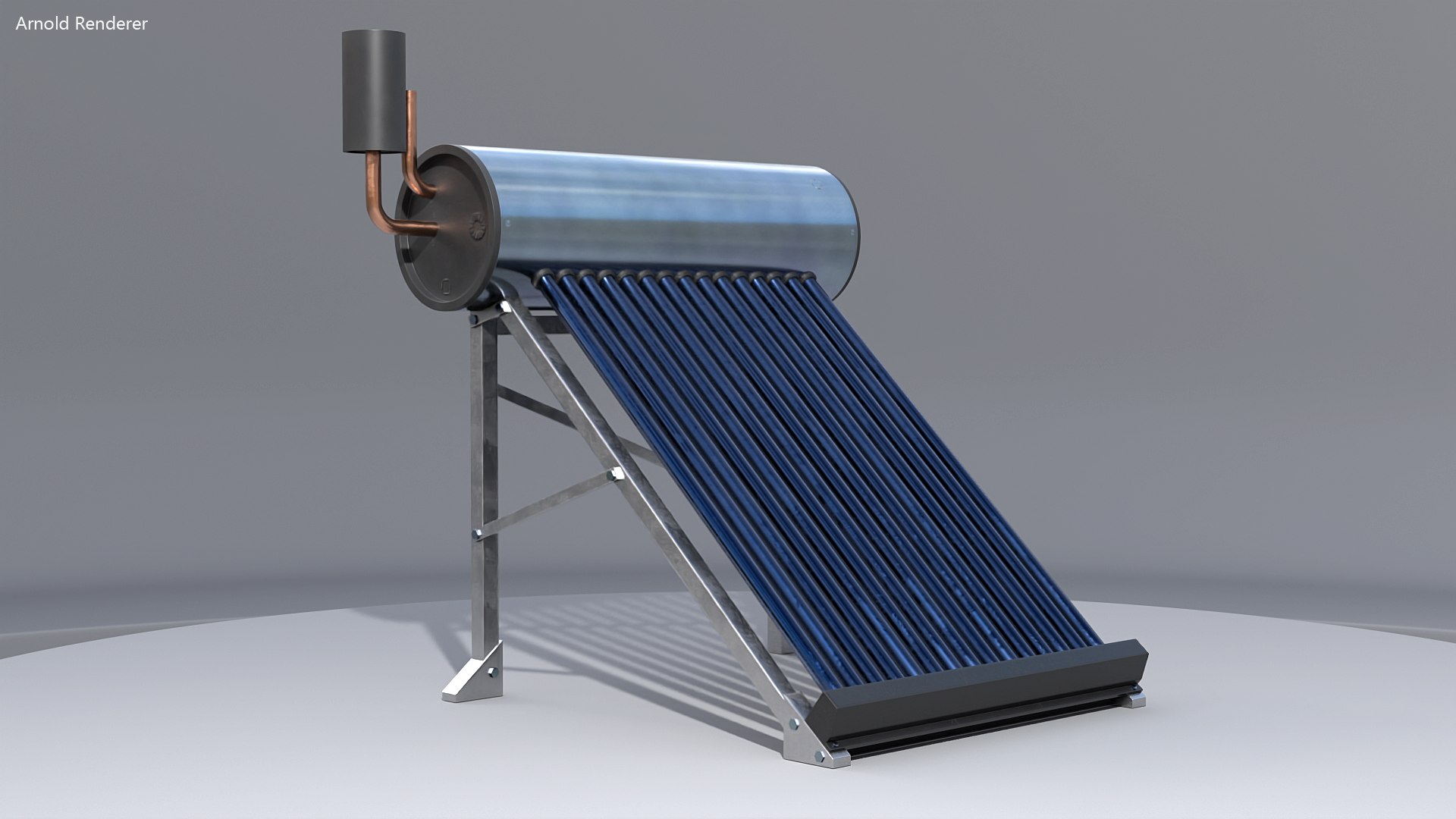 3D Model Solar Water Heating Panel - TurboSquid 2091200