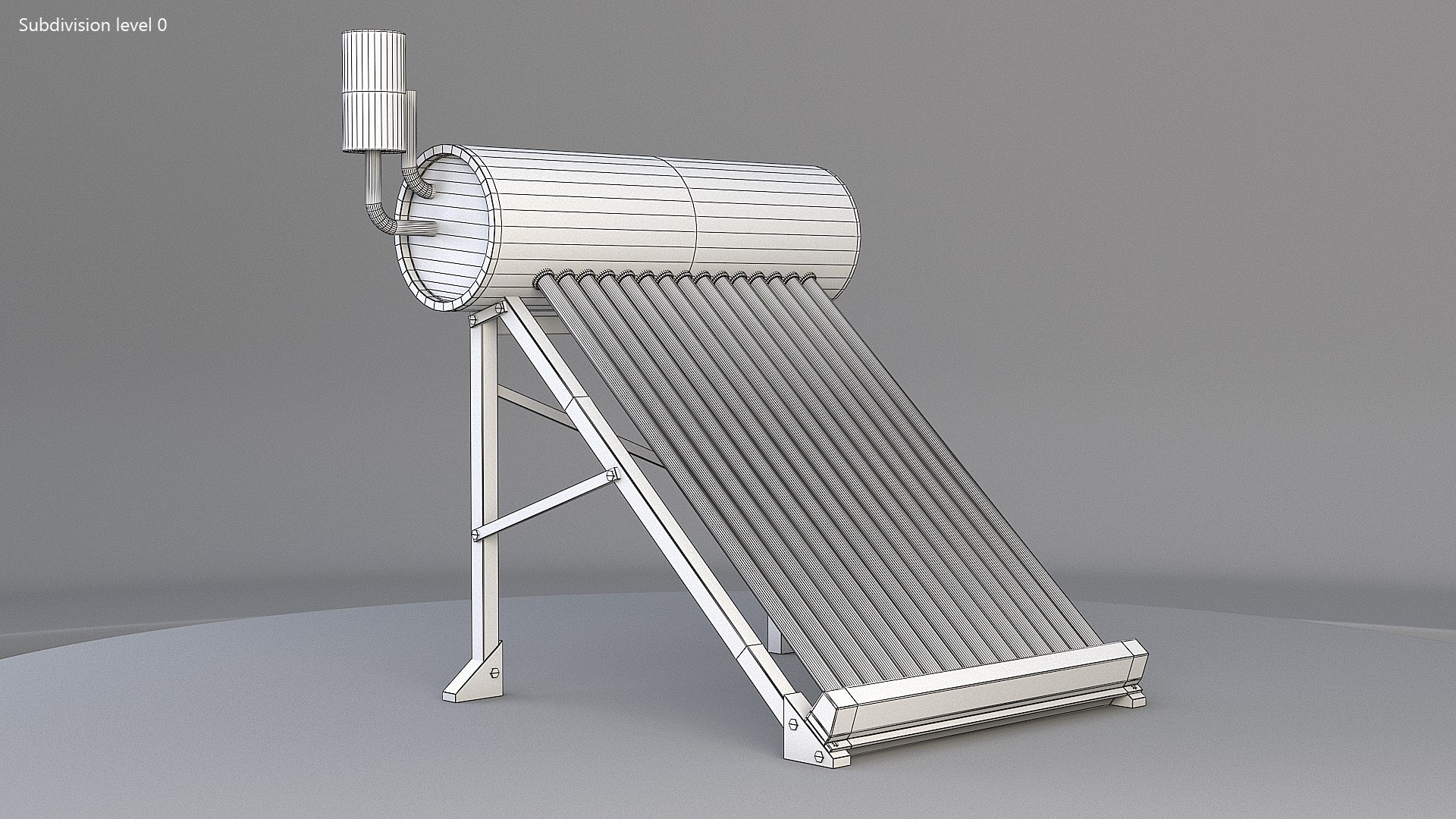 3D Model Solar Water Heating Panel - TurboSquid 2091200