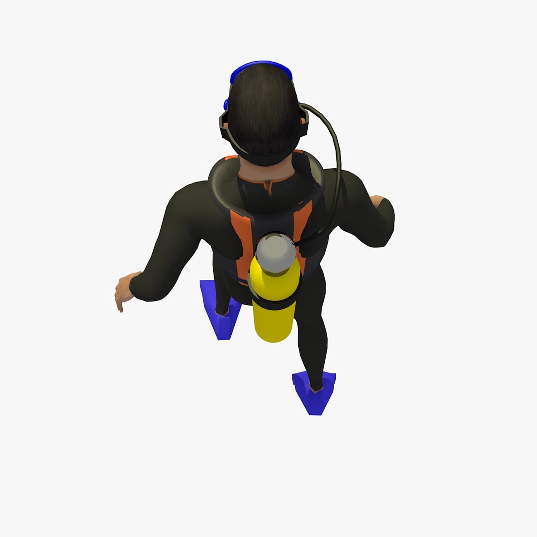 3D Diver Swimming Underwater Rigged - TurboSquid 1257977