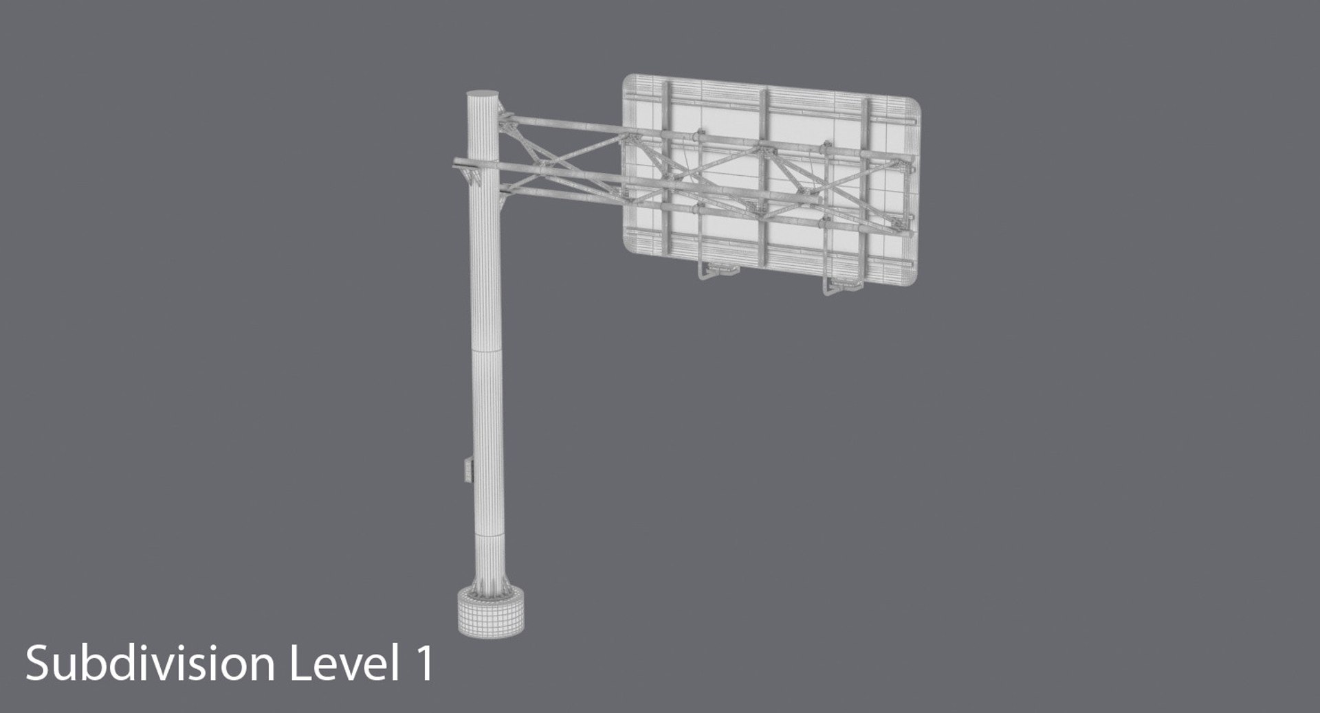 3d Highway Sign Trellis 01