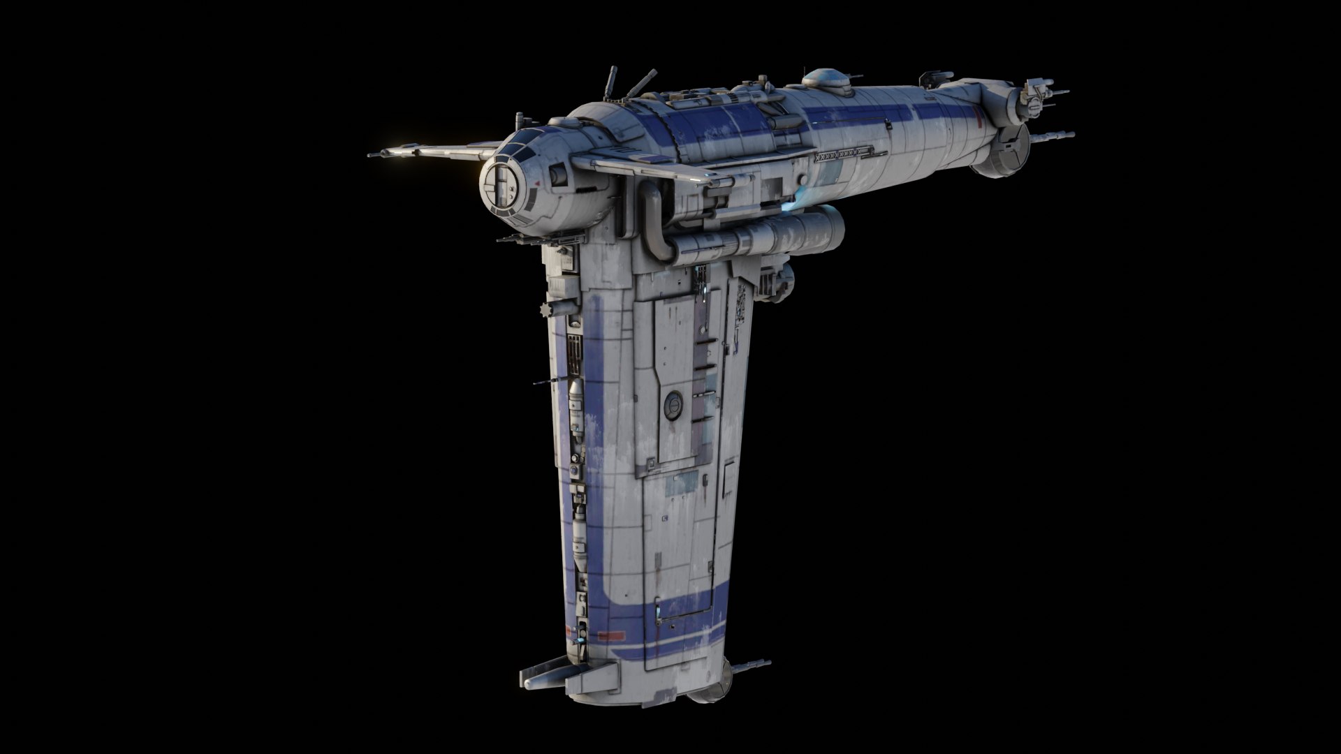 modelo 3d Star Wars MG-100 StarFortress SF 17 - TurboSquid 2135465