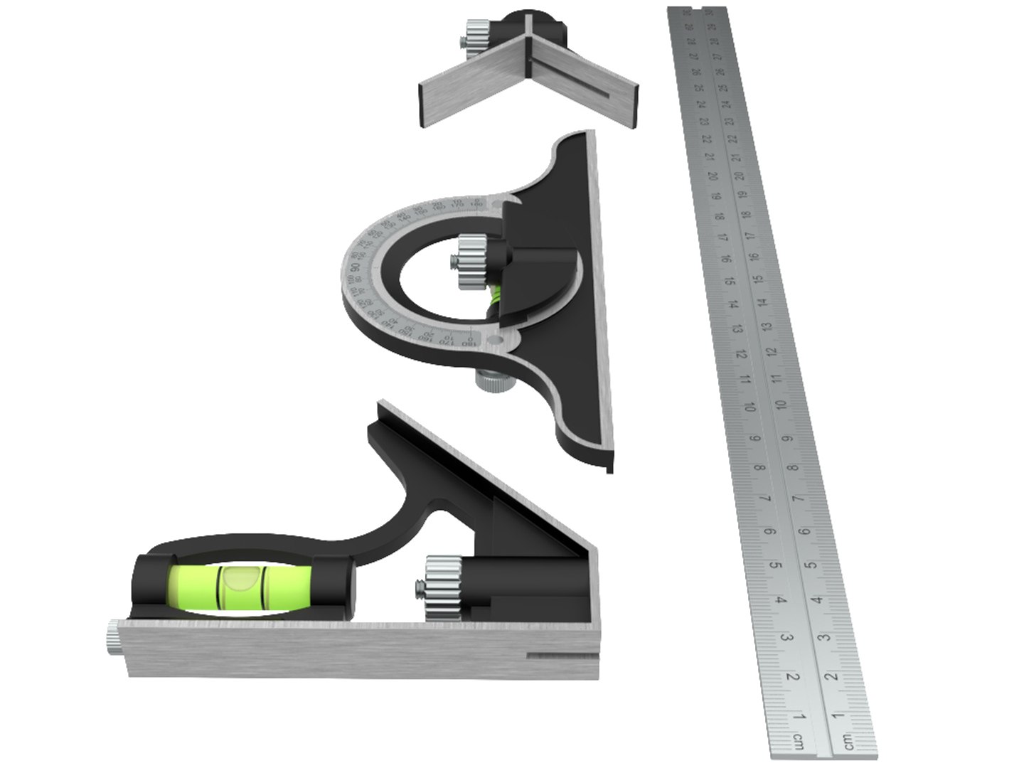 Combination Square 3D - TurboSquid 1644174