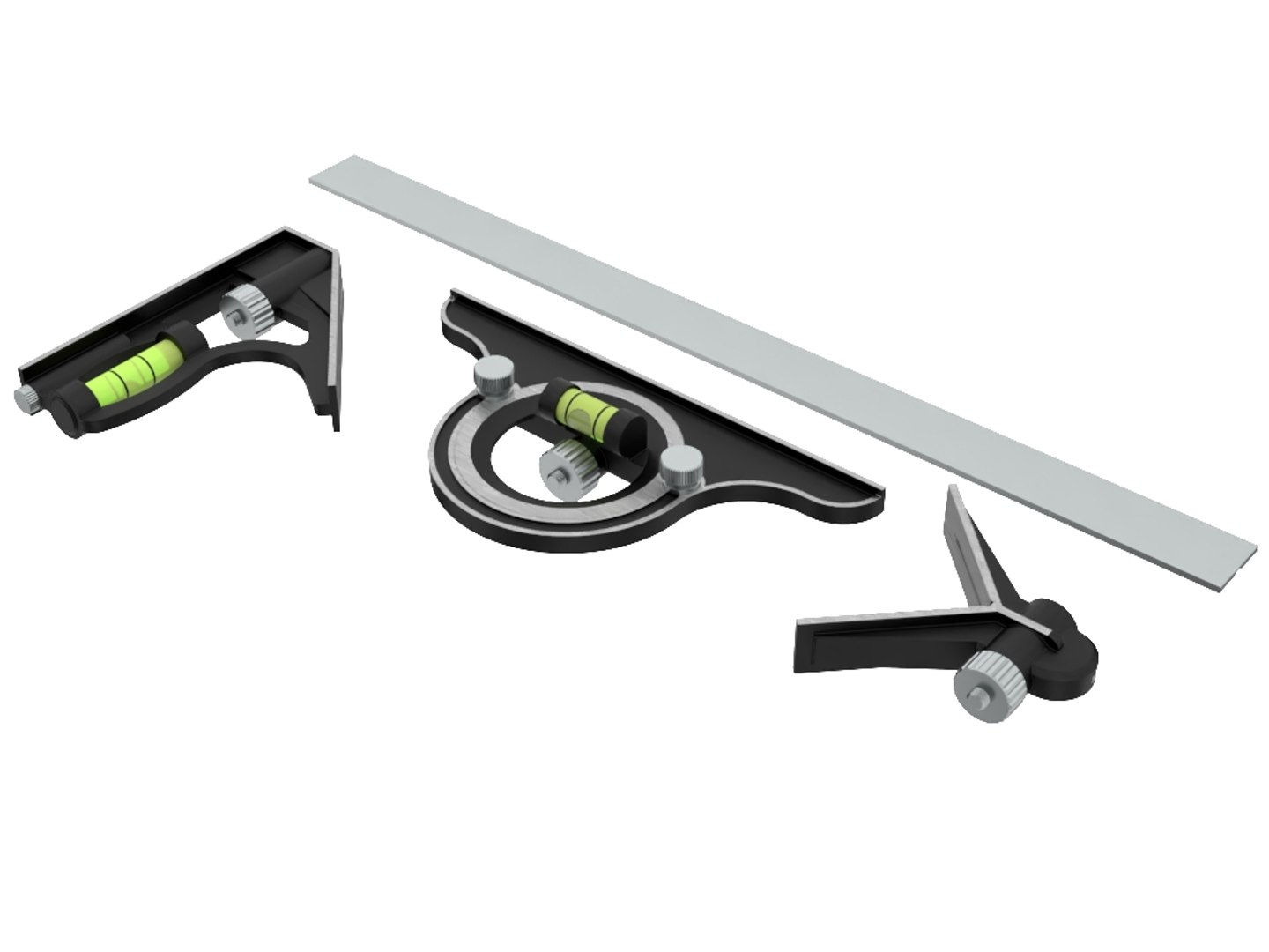 Combination Square 3D - TurboSquid 1644174