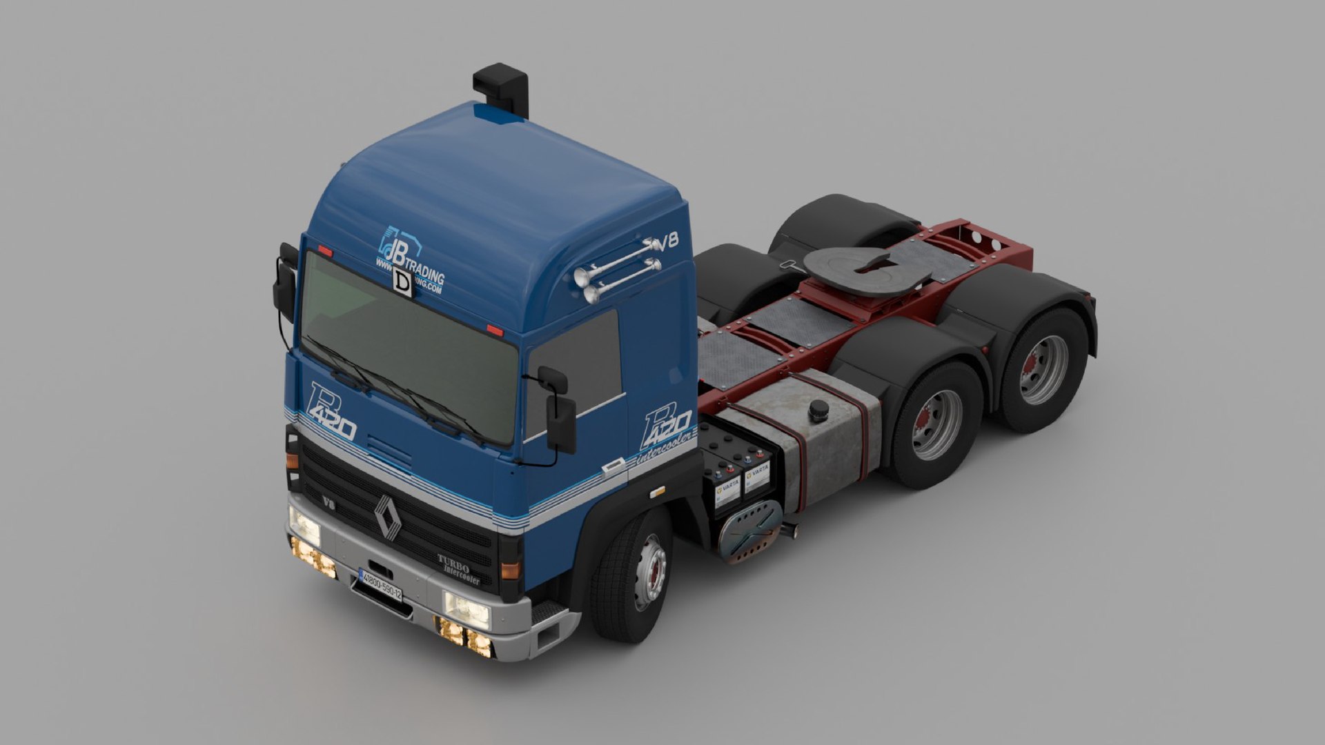 3D RENAULT R420 6X4 V8 Turbo Intercooler 3D Model - TurboSquid 2395769