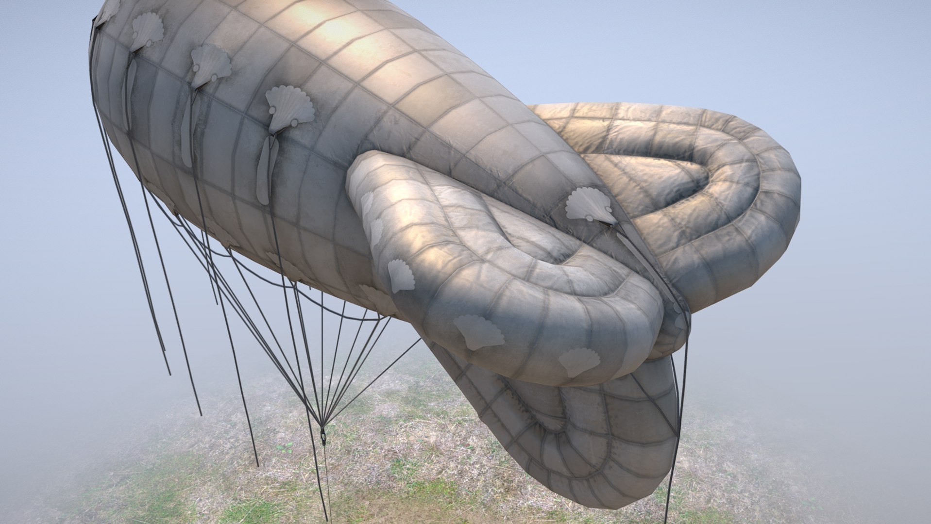 Ww2 Barrage Balloon 01 3D Model - TurboSquid 1513251
