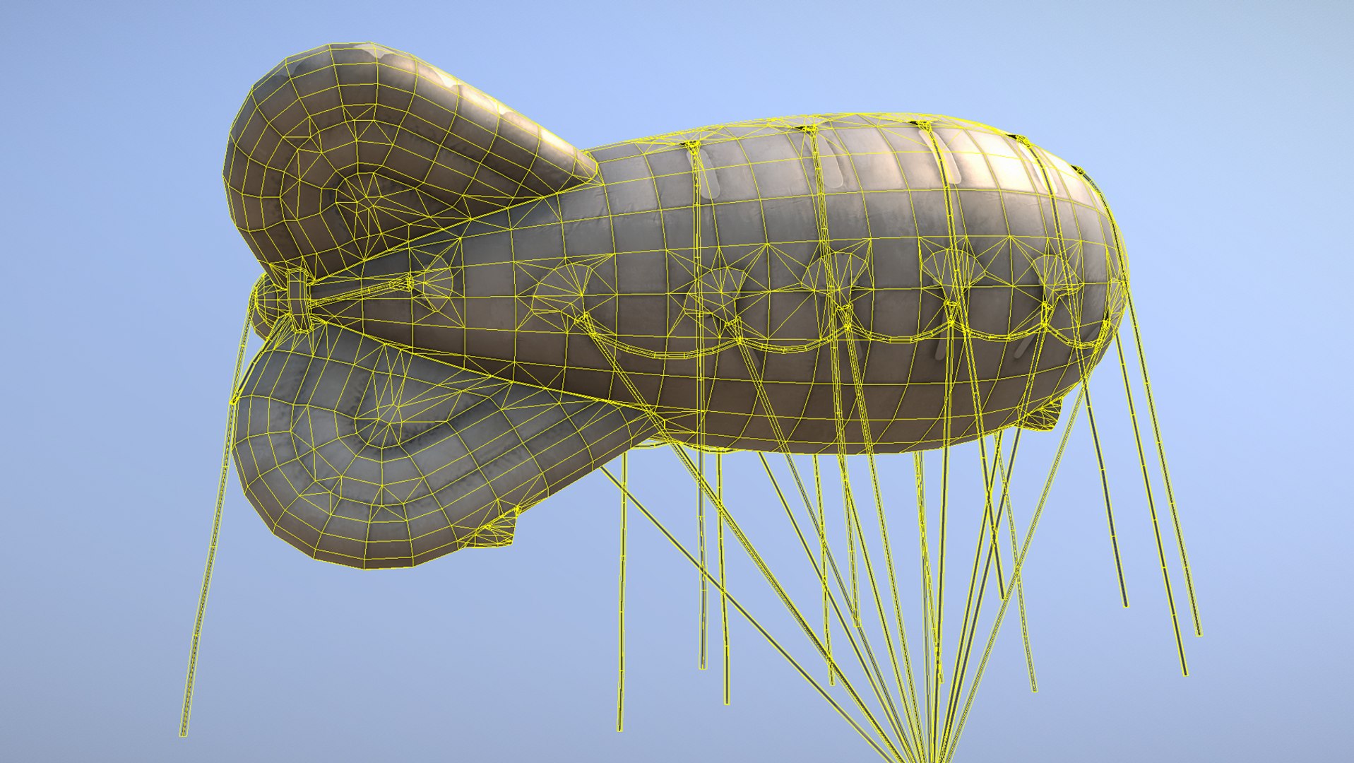 Ww2 Barrage Balloon 01 3D Model - TurboSquid 1513251