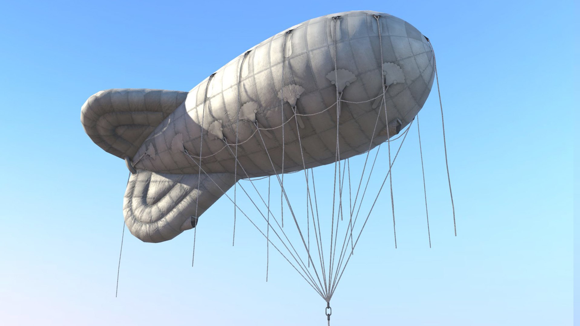 Ww2 Barrage Balloon 01 3D Model - TurboSquid 1513251