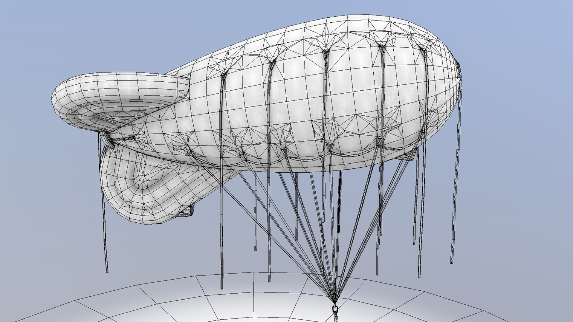 Ww2 Barrage Balloon 01 3D Model - TurboSquid 1513251