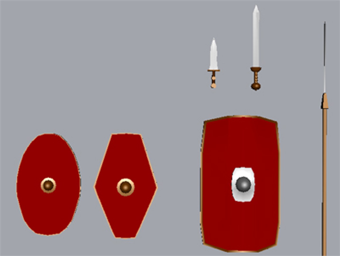 Shield Legionary Praetorian 3d Model